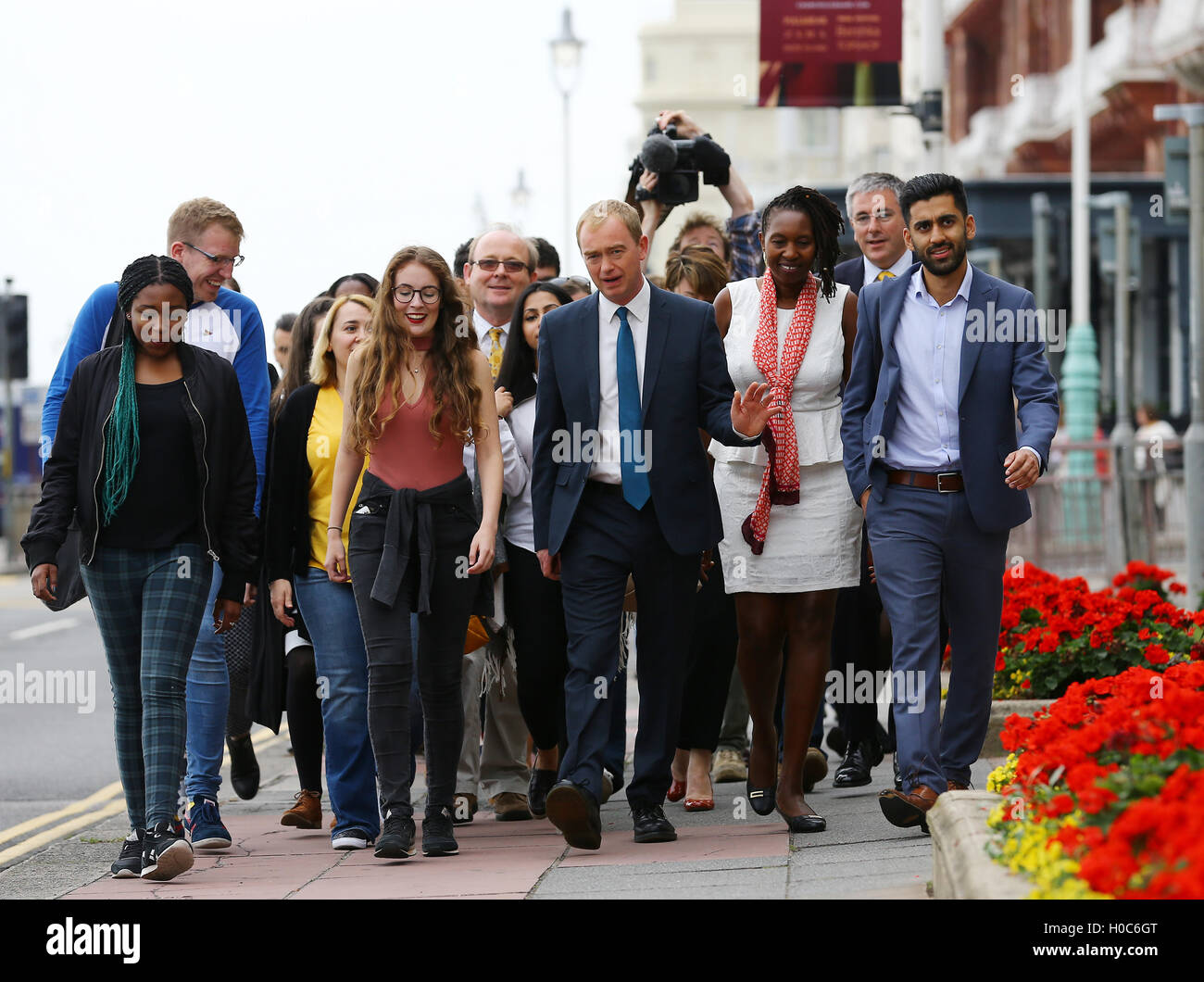 Accompanied by party supporters hi-res stock photography and images - Alamy