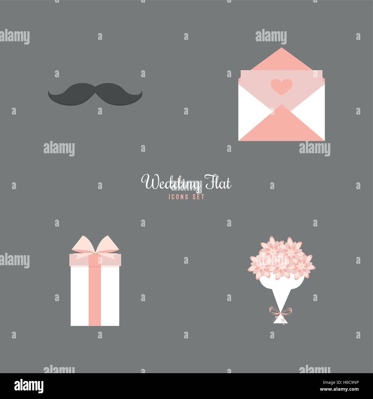 Cute Wedding Objects Stock Vector Image & Art - Alamy