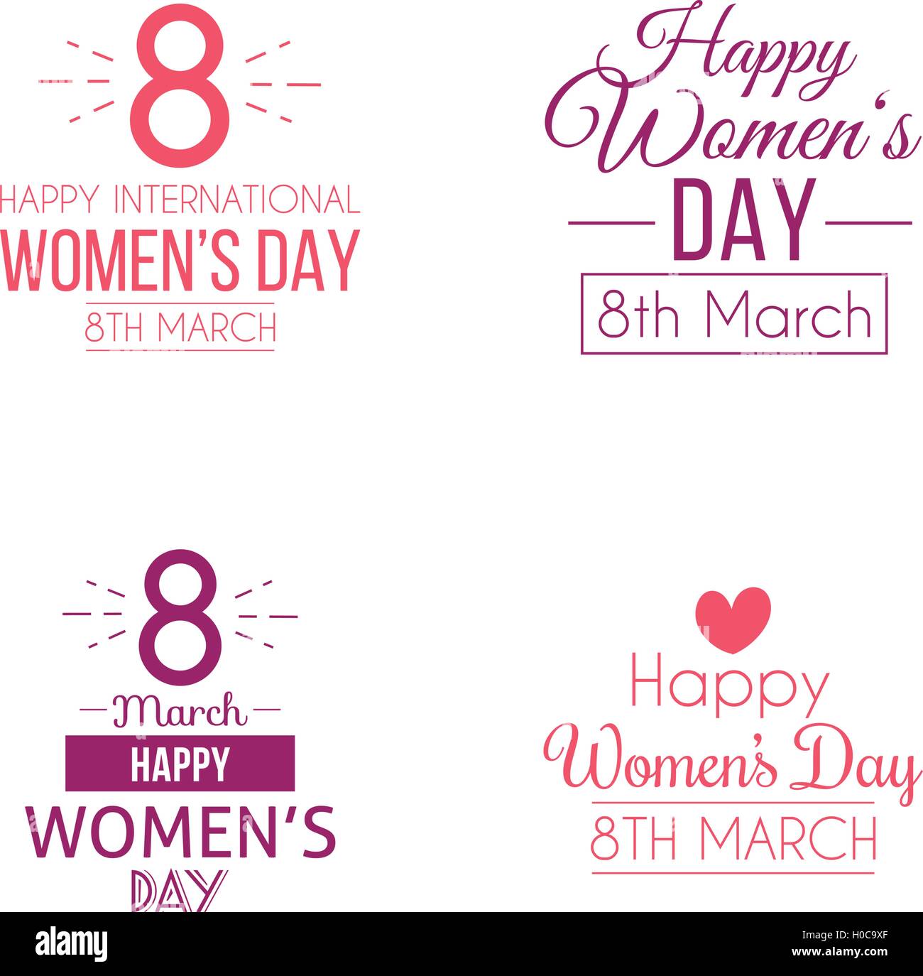 Happy Women Day Stock Vector Image & Art - Alamy