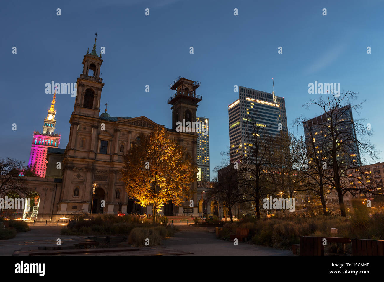 Warsaw grzybowski square hi-res stock photography and images - Alamy