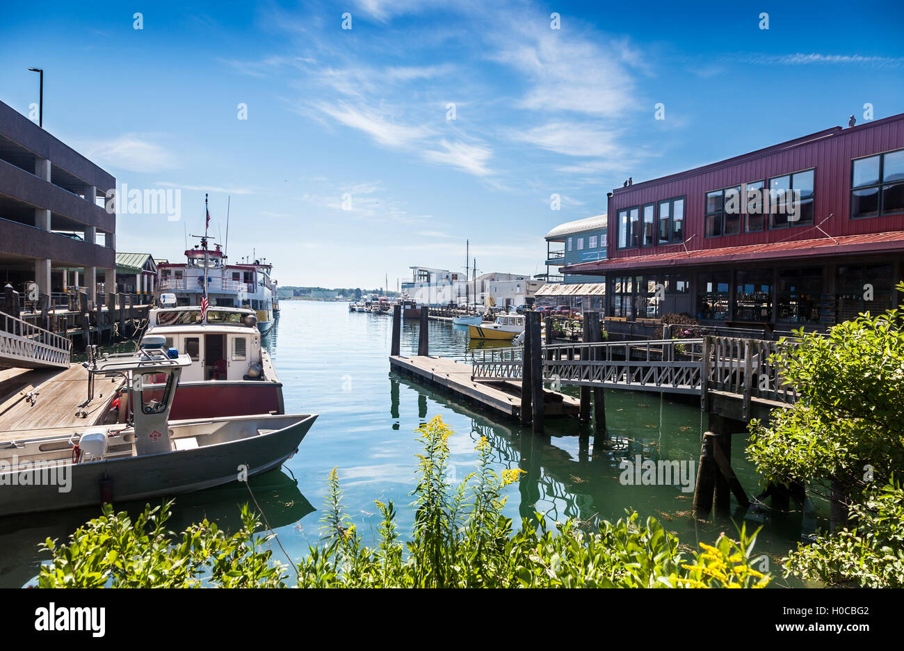 Portland Maine Harbor Boats High Resolution Stock Photography and ...