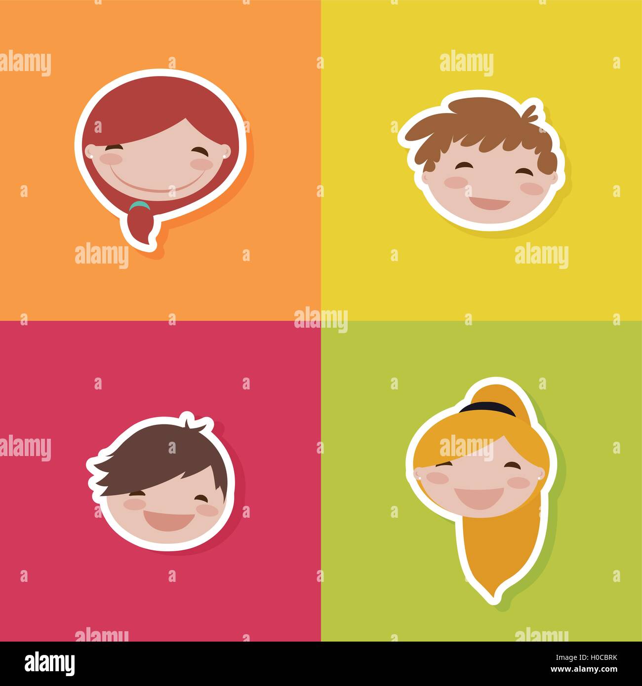 Cute Cartoon child Stock Vector Image & Art - Alamy