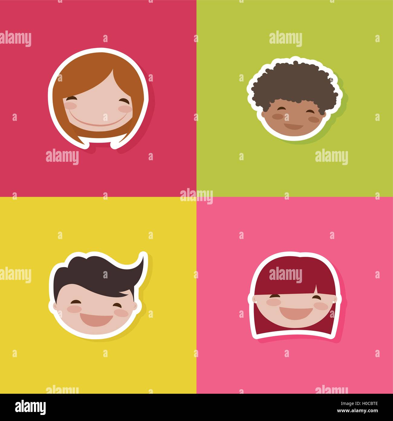 Cute Cartoon child Stock Vector Image & Art - Alamy