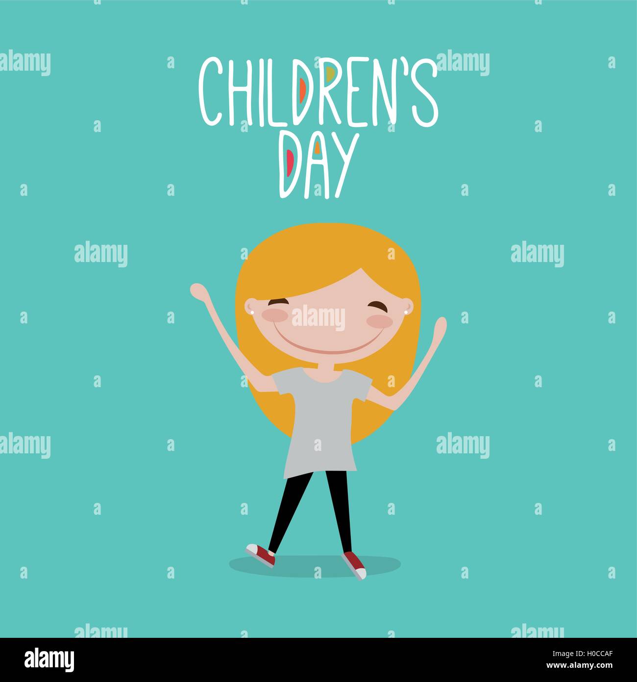Happy children day Stock Vector Image & Art - Alamy