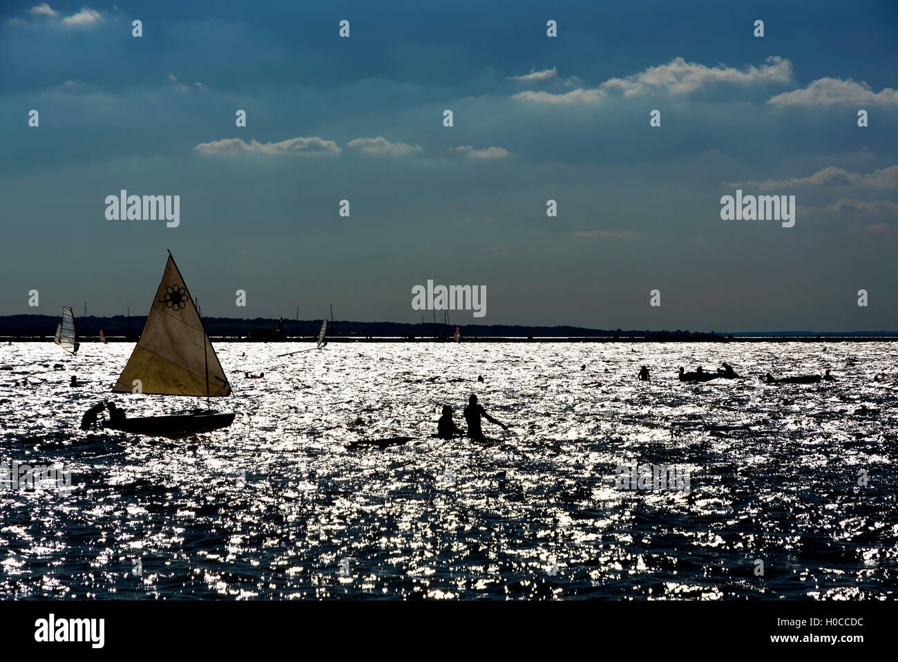 Summer time at Lake Balaton, Hungary Stock Photo - Alamy
