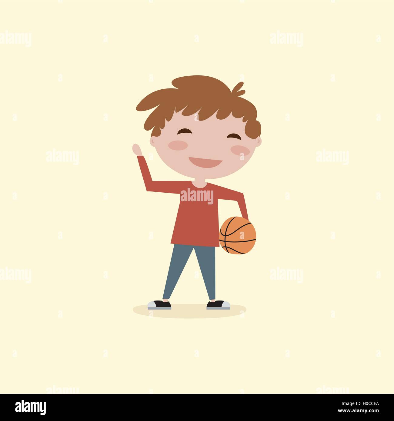 Cute Cartoon child Stock Vector Image & Art - Alamy