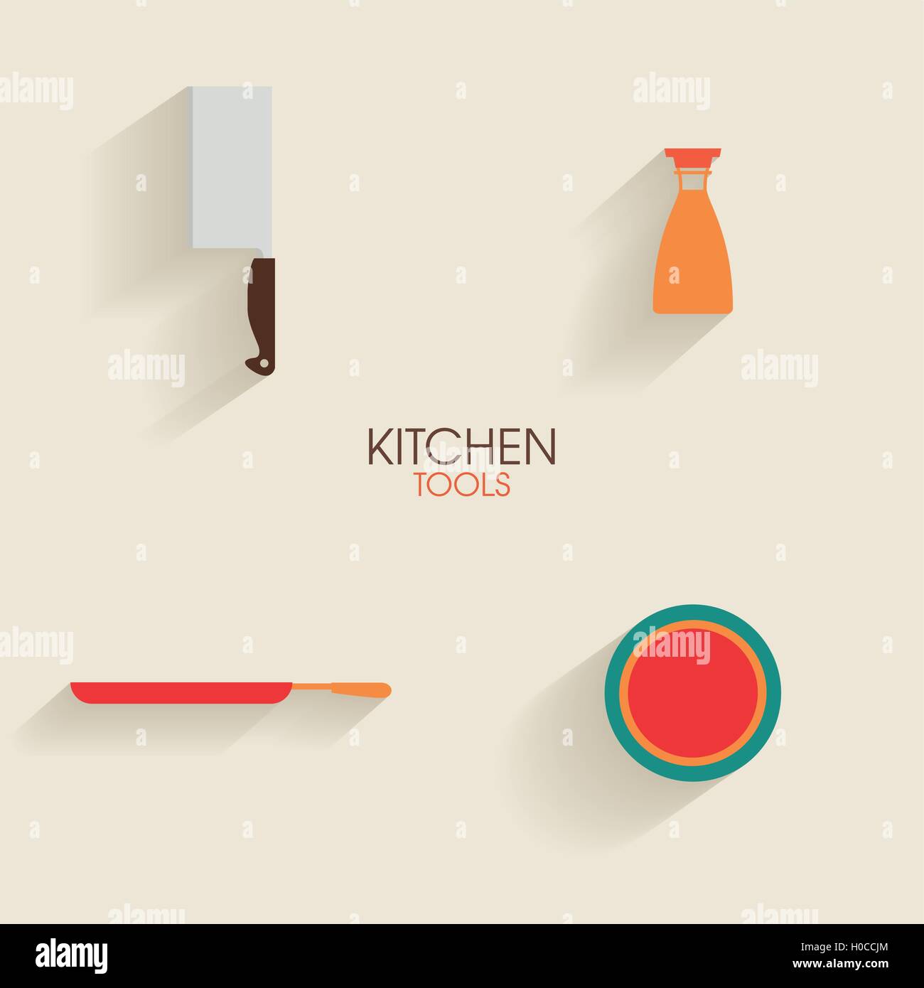 Abstract Kitchen Tools Stock Vector Image & Art - Alamy