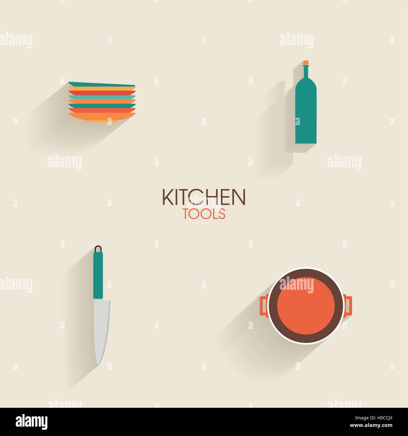 Abstract Kitchen Tools Stock Vector Image & Art - Alamy