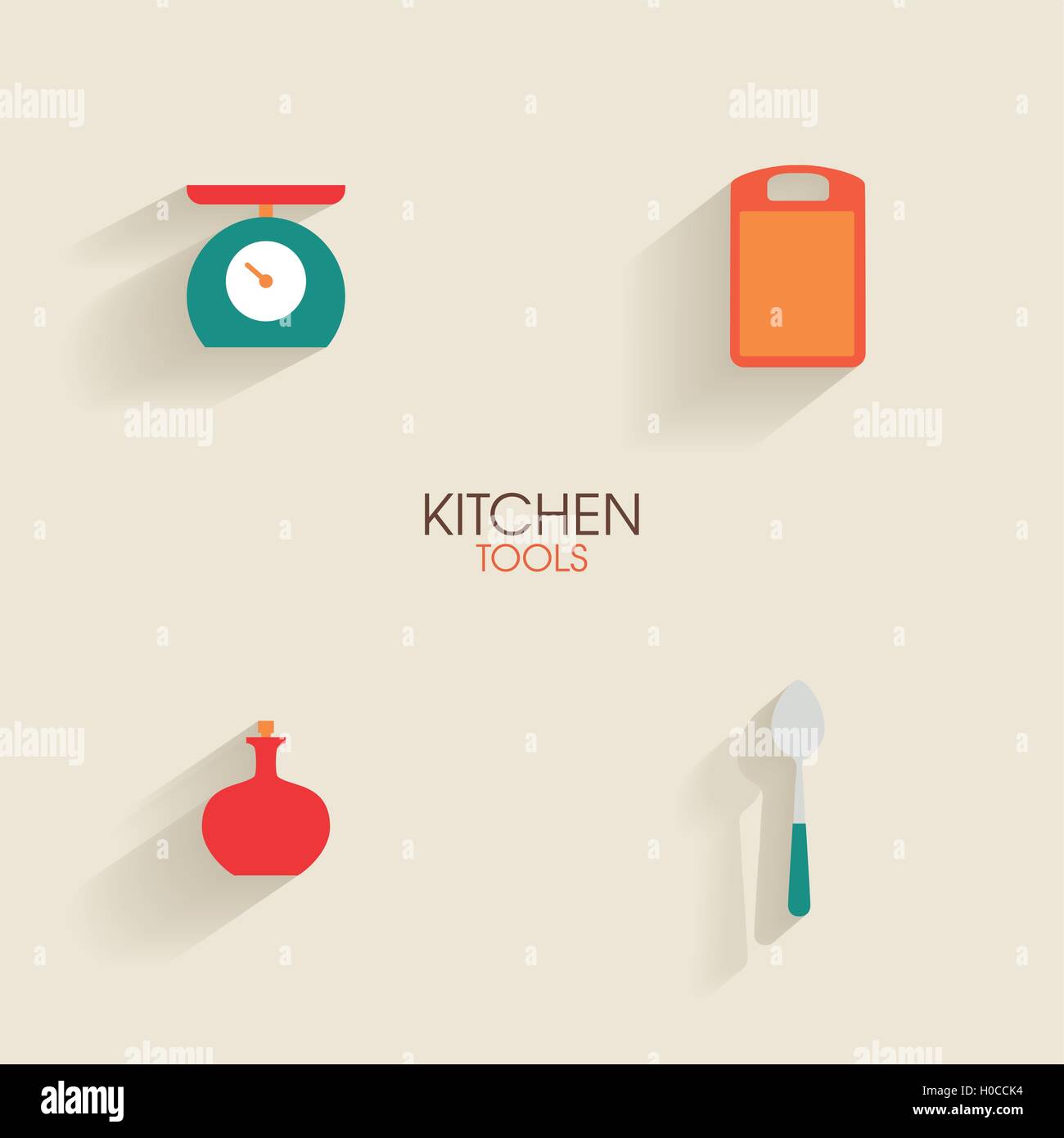 Abstract Kitchen Tools Stock Vector Image & Art - Alamy
