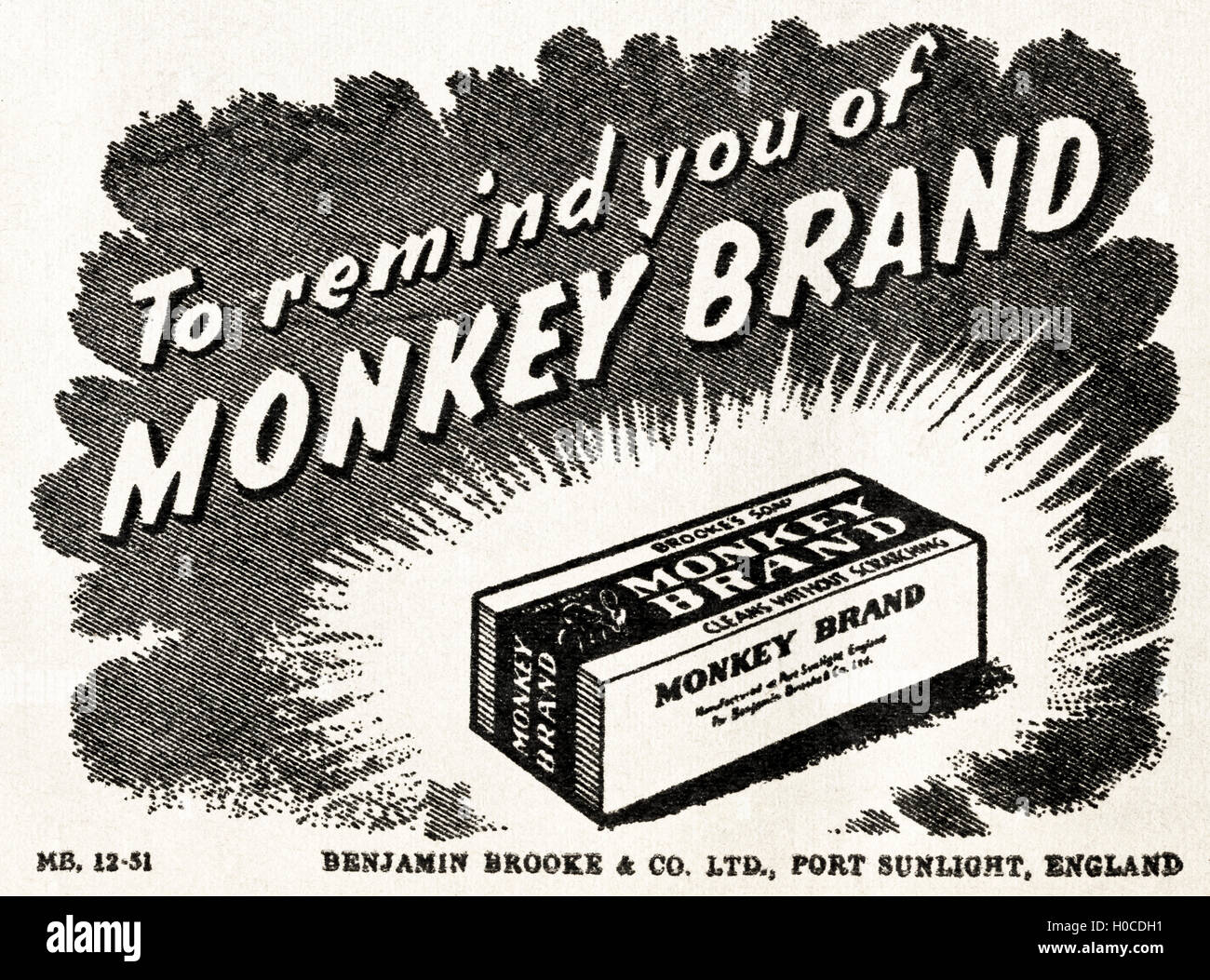 Sunlight soap advert hi-res stock photography and images - Alamy