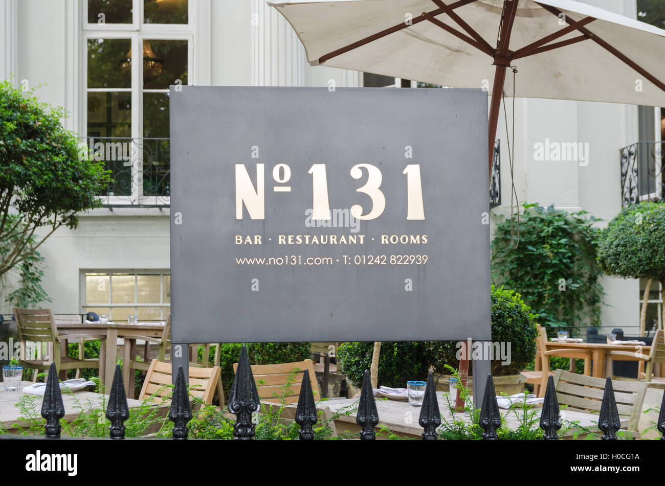 Number 131 boutique hotel in Promenade, Cheltenham Stock Photo - Alamy