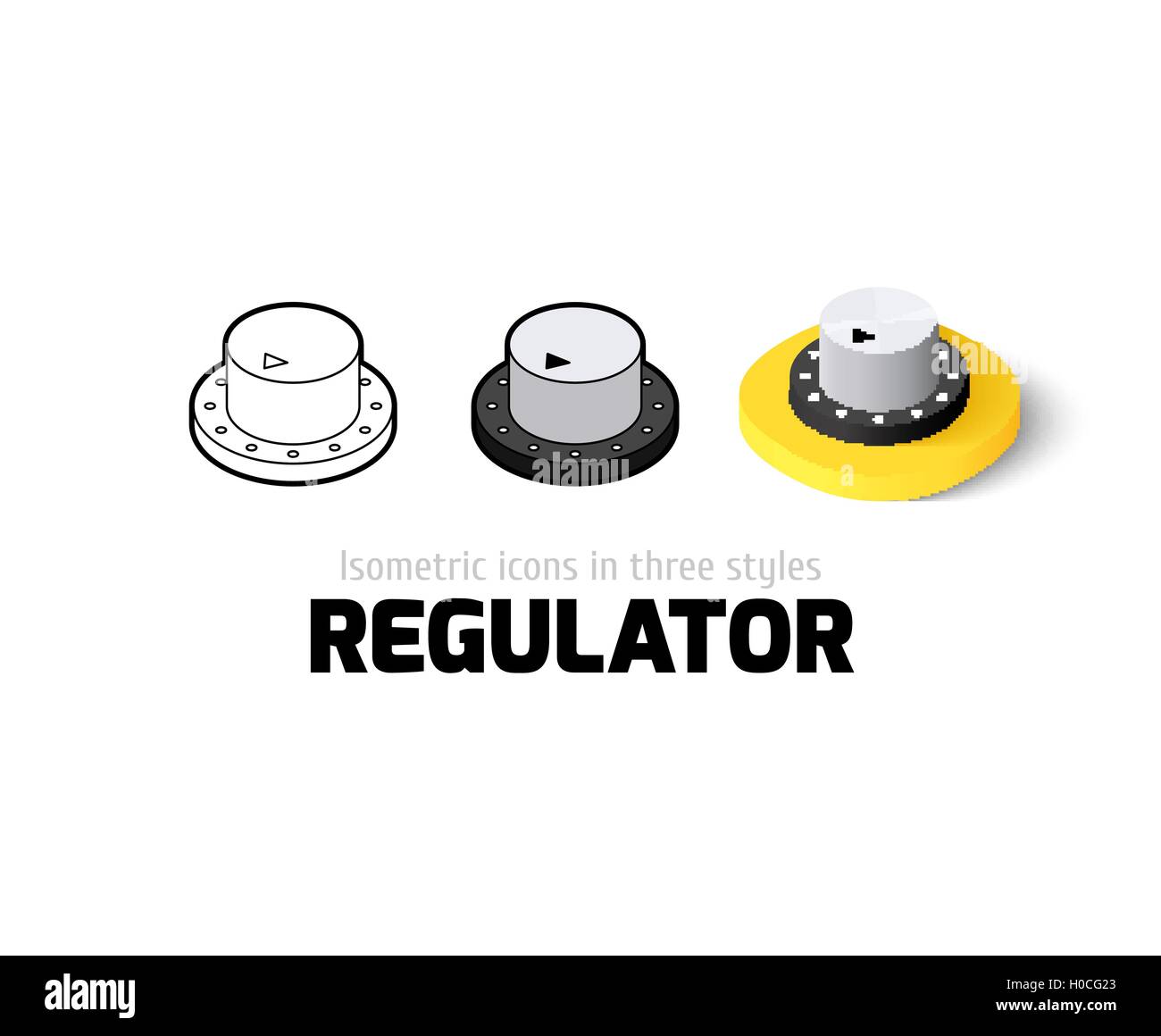 Regulator icon in different style Stock Vector Image & Art - Alamy
