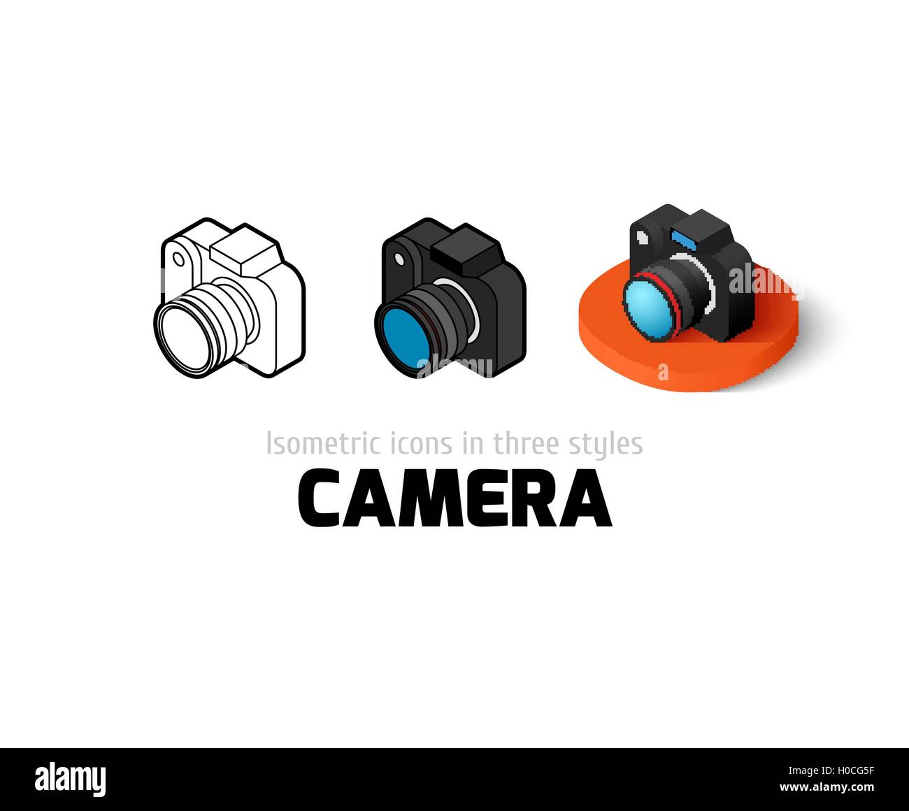 Colorful camera app logo symbol Cut Out Stock Images & Pictures - Alamy