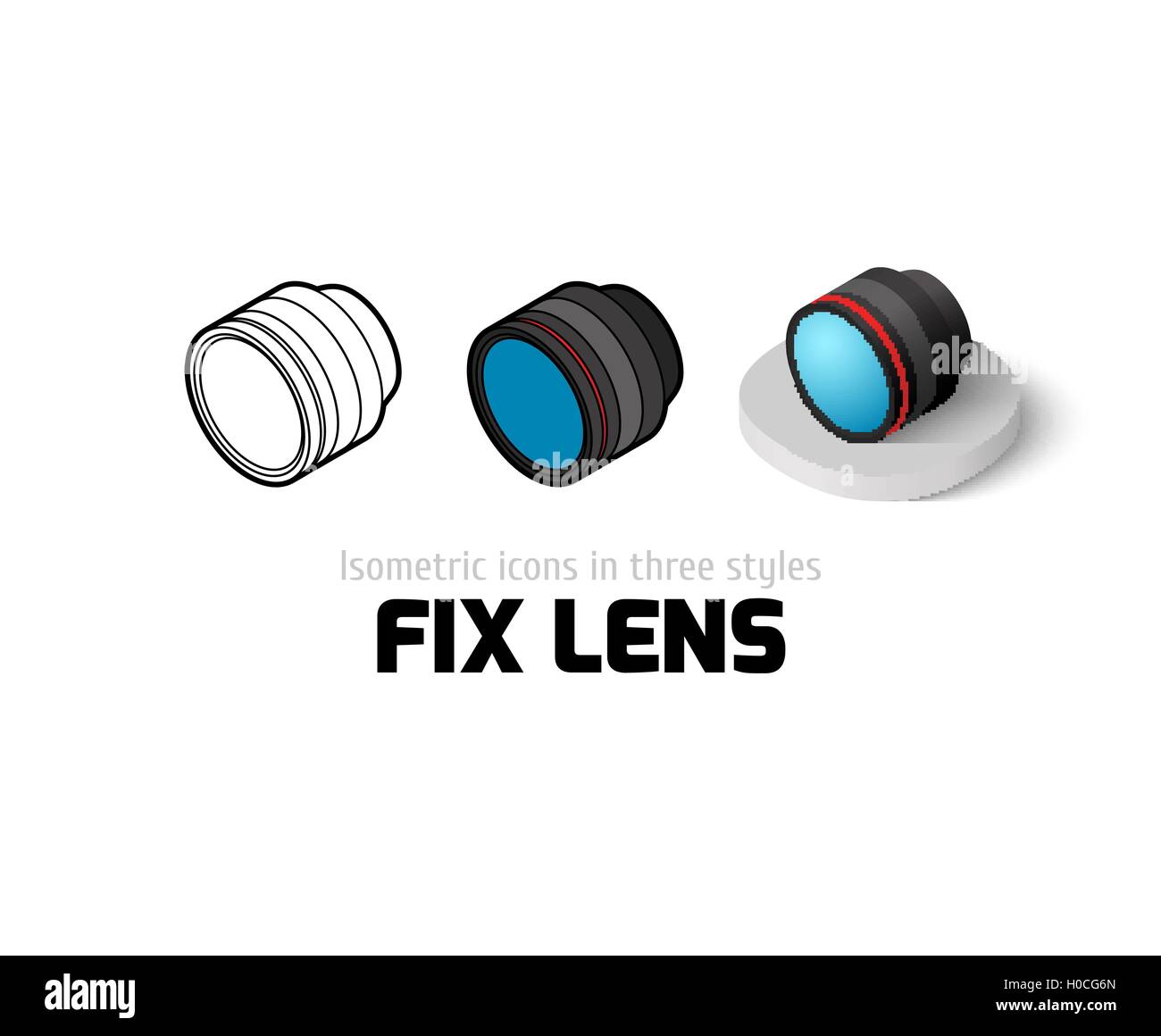 Fix lens Stock Vector Images - Alamy