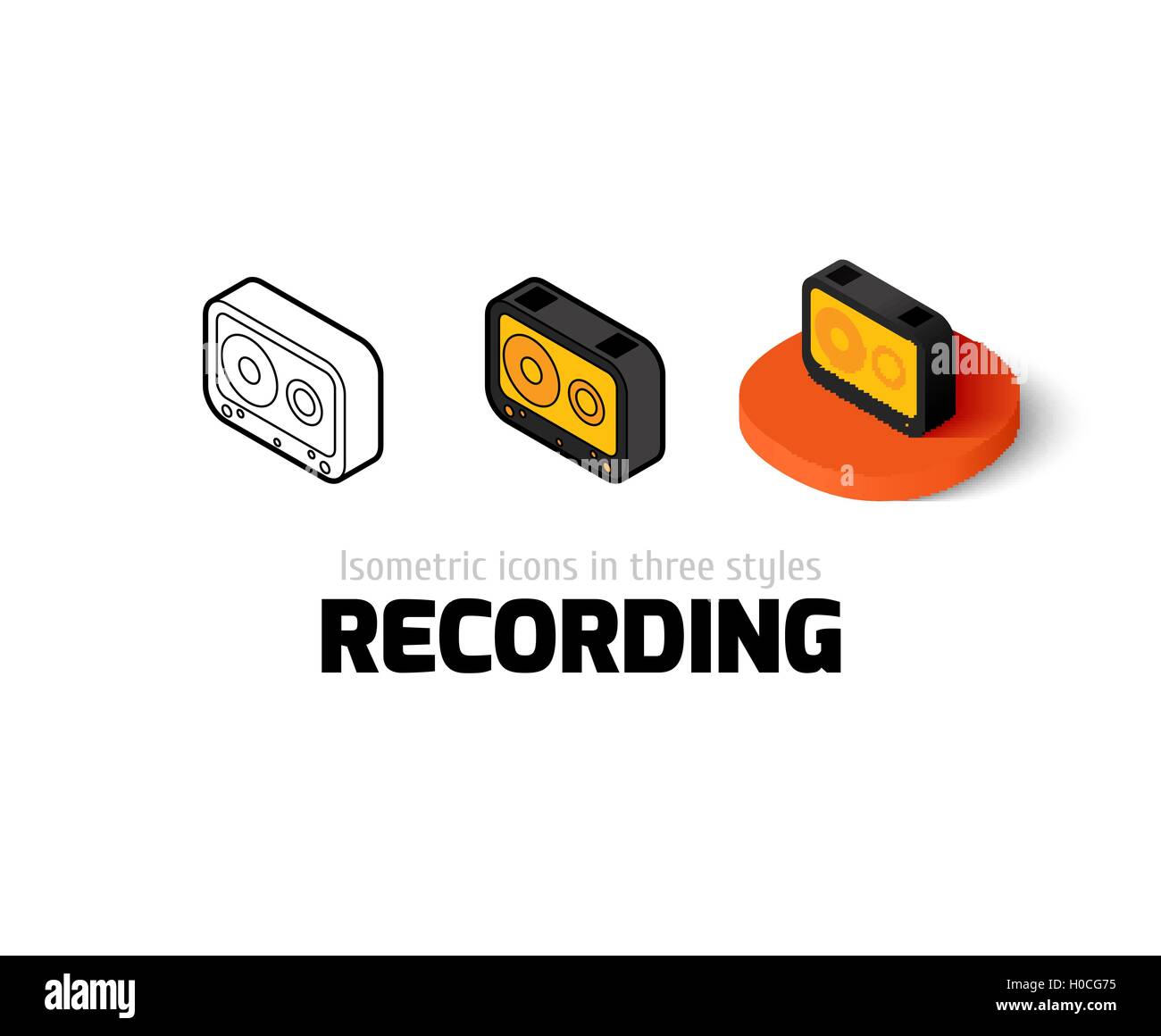 Album recording Stock Vector Images - Alamy
