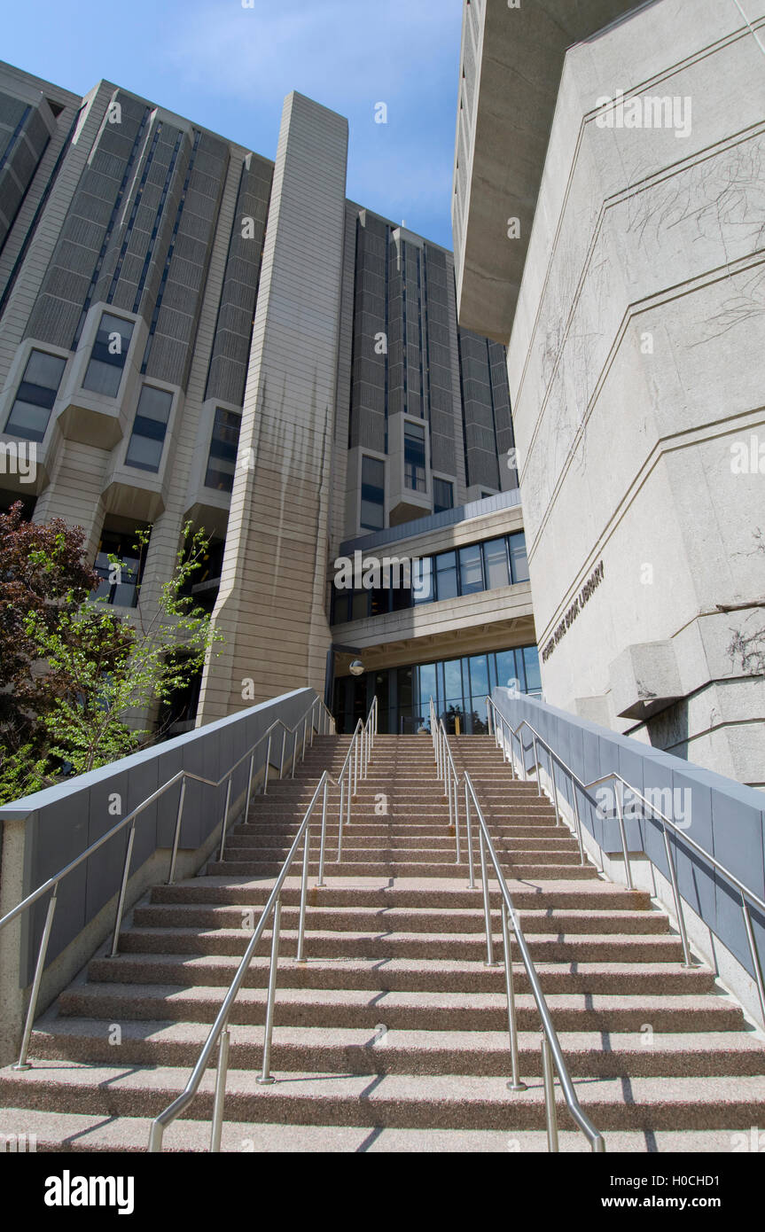 Stairs up to Fisher Rare Book Library University of Toronto Stock Photo ...