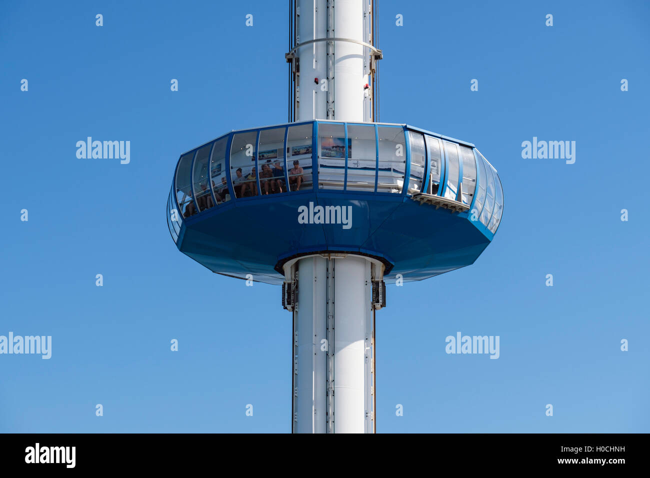 The Jurassic Skyline observation tower with people in viewing platform ...