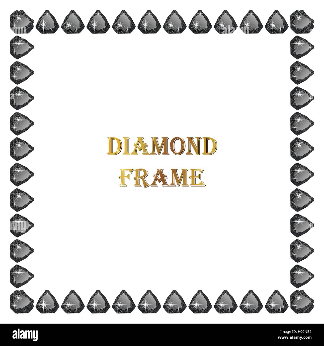 Diamonds square frame Stock Vector Image & Art - Alamy