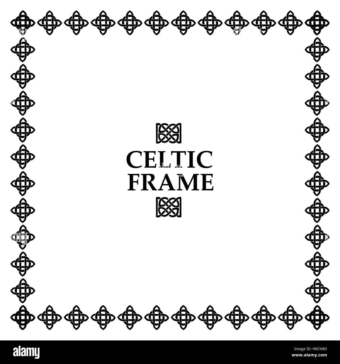 Celtic Knot Square Border