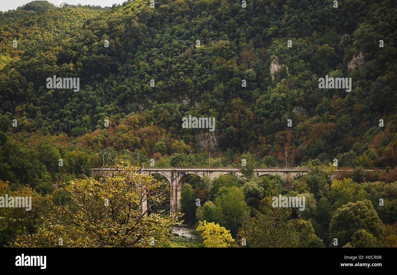Bridge over Gradac river, Serbia Stock Photo - Alamy
