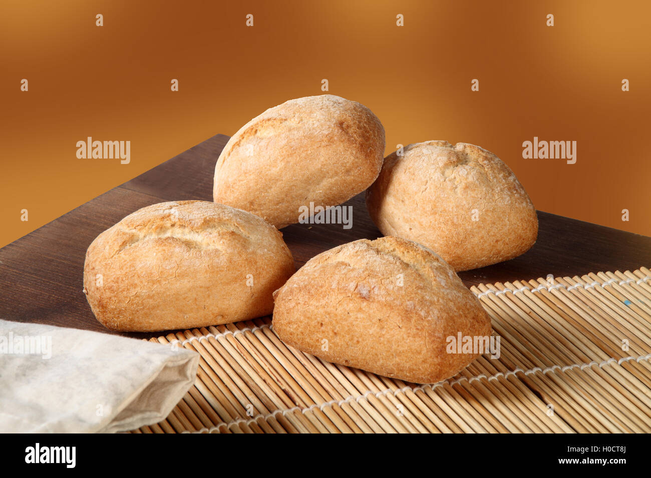 four breads on the table Stock Photo - Alamy