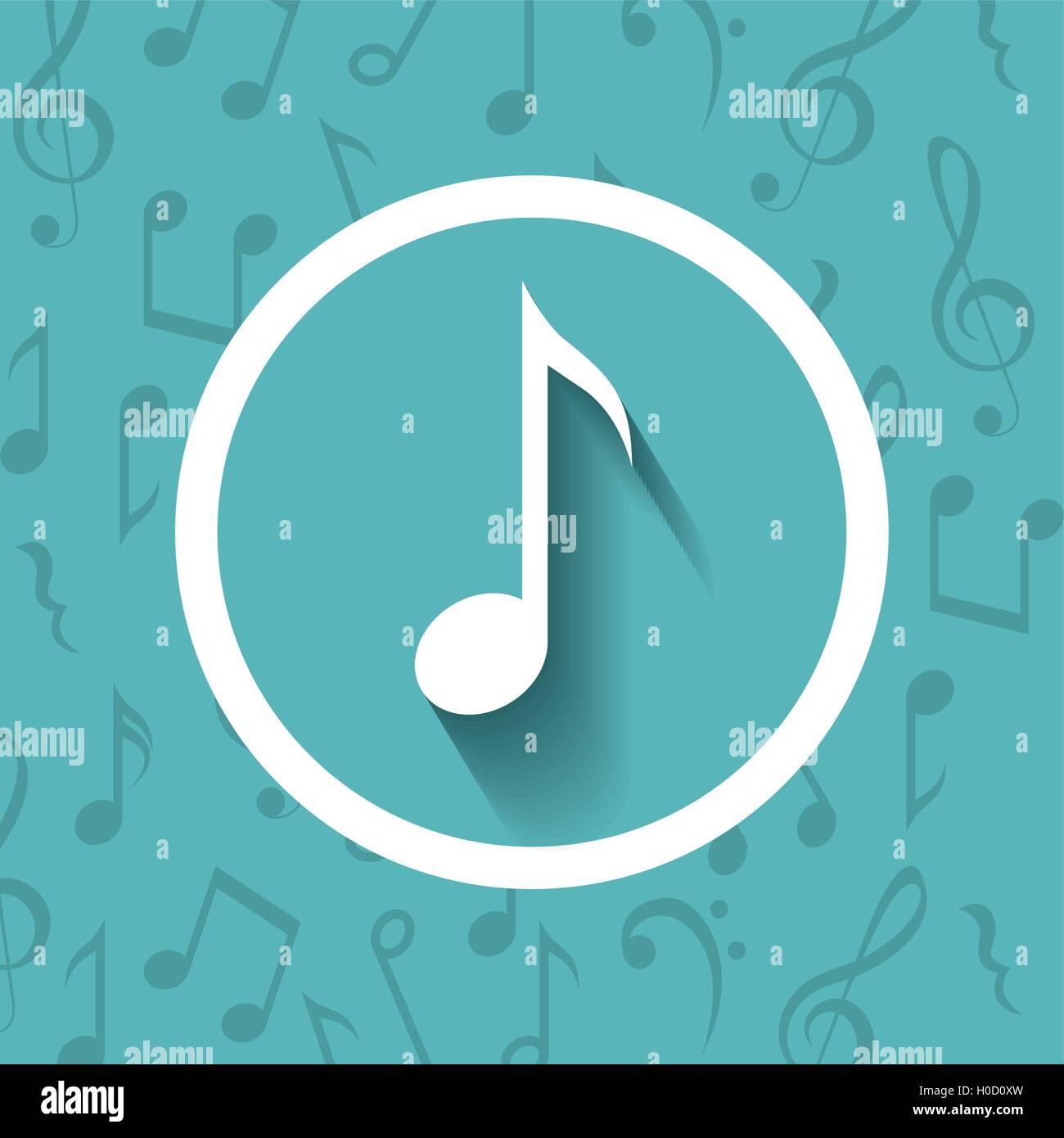 Colorful music note design Stock Vector Image & Art - Alamy