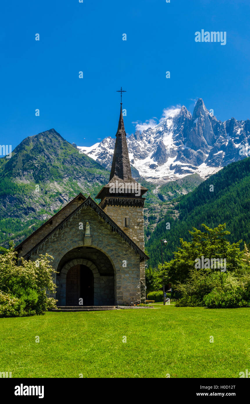 Chamonix chapel hi-res stock photography and images - Alamy
