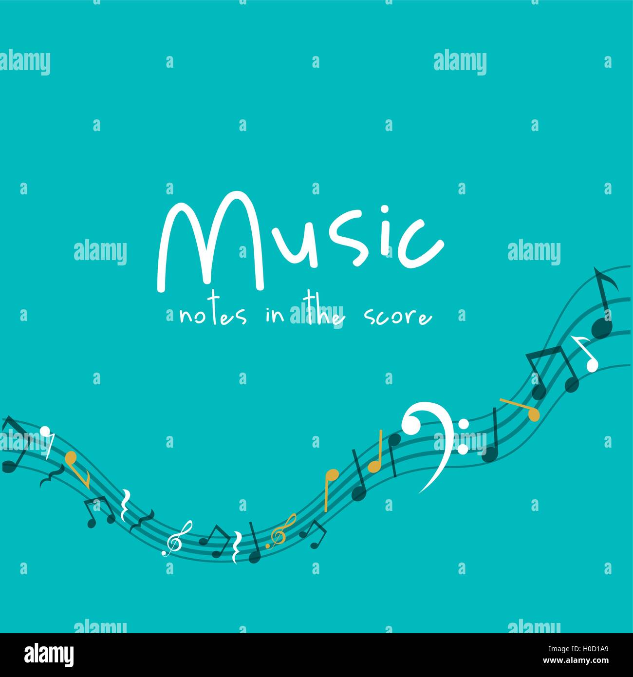 Colorful music note design Stock Vector Image & Art - Alamy