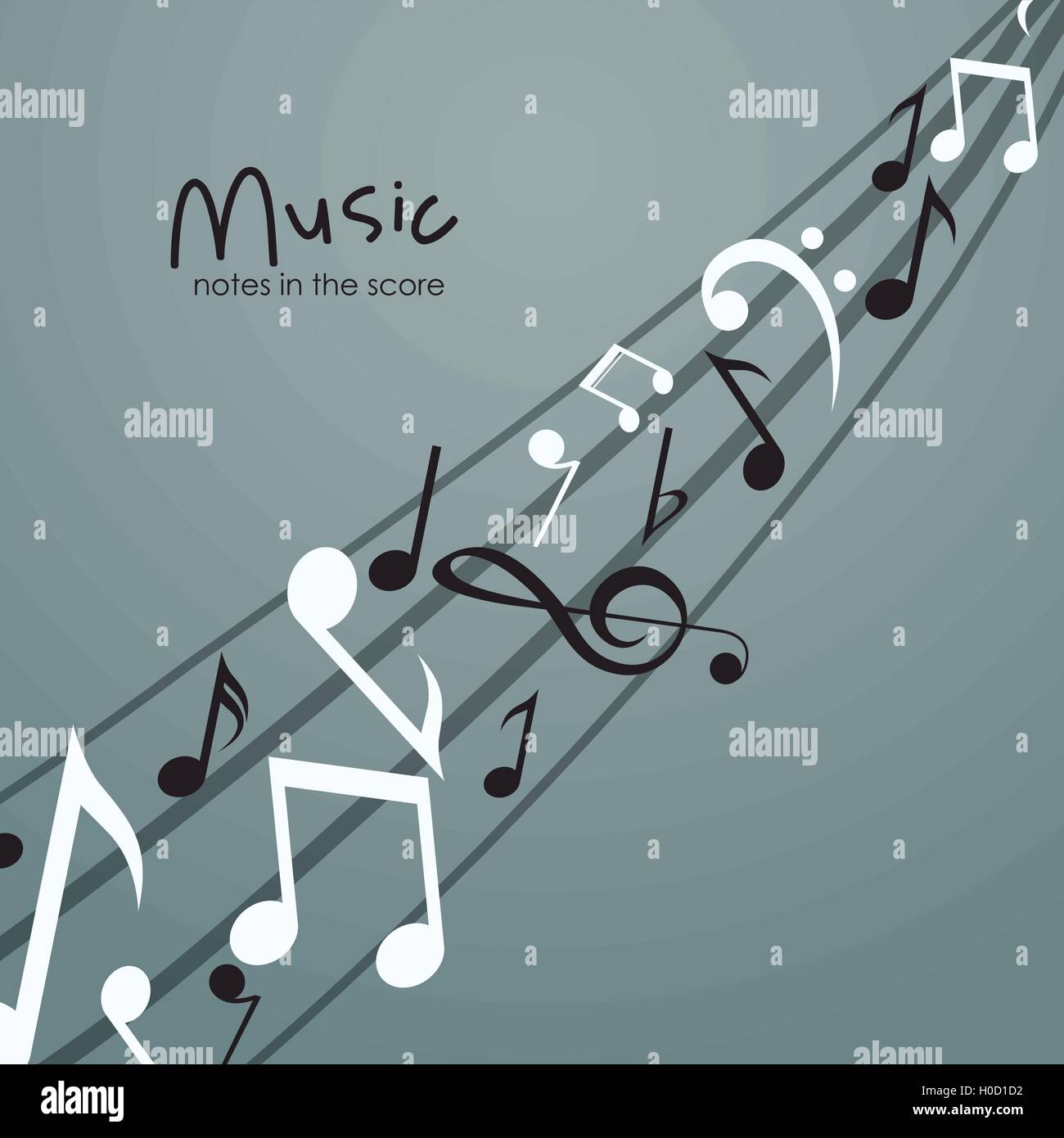 Isolated music note design Stock Vector Image & Art - Alamy