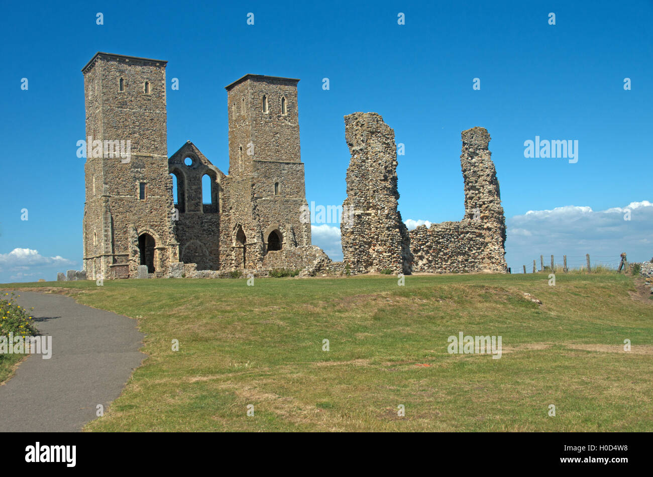 Reculver Tower, Kent, England Stock Photo - Alamy