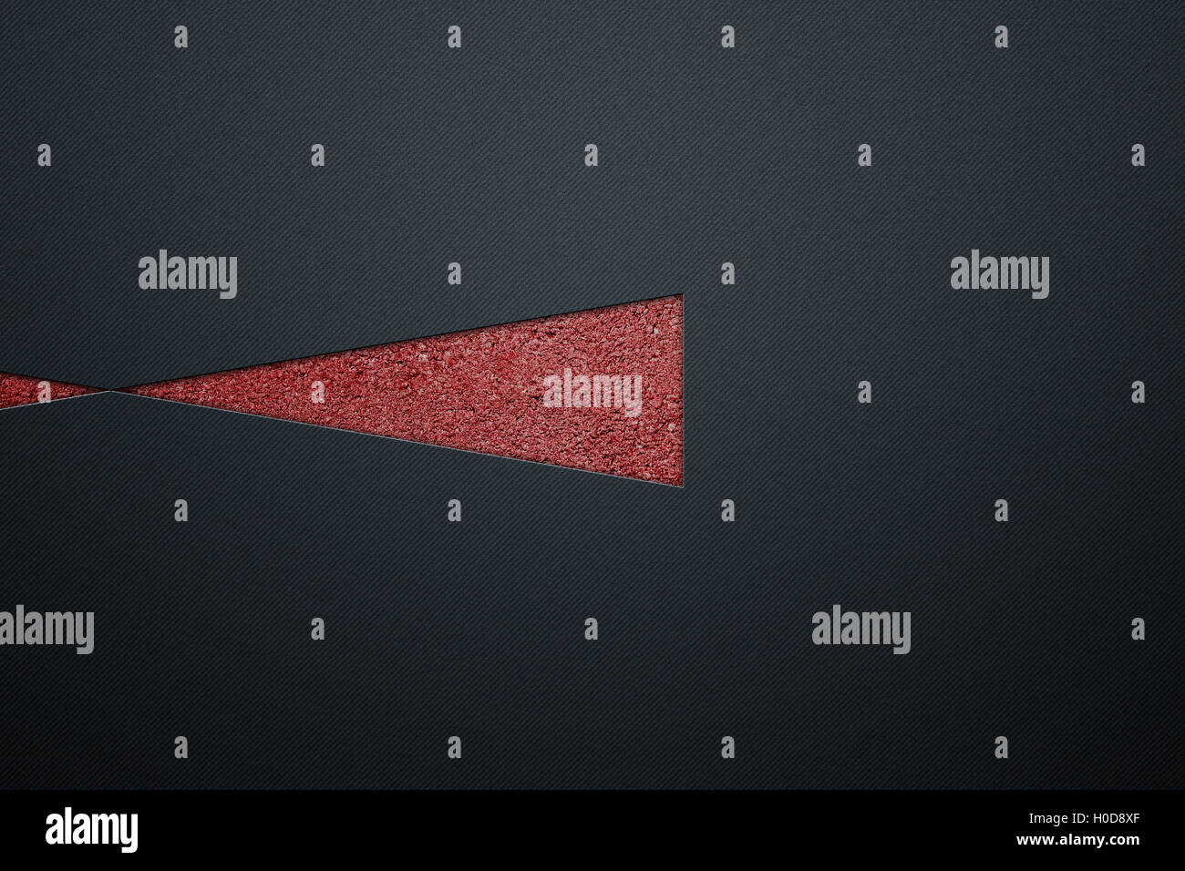 red triangle on luxury metallic wall. metal background and texture ...