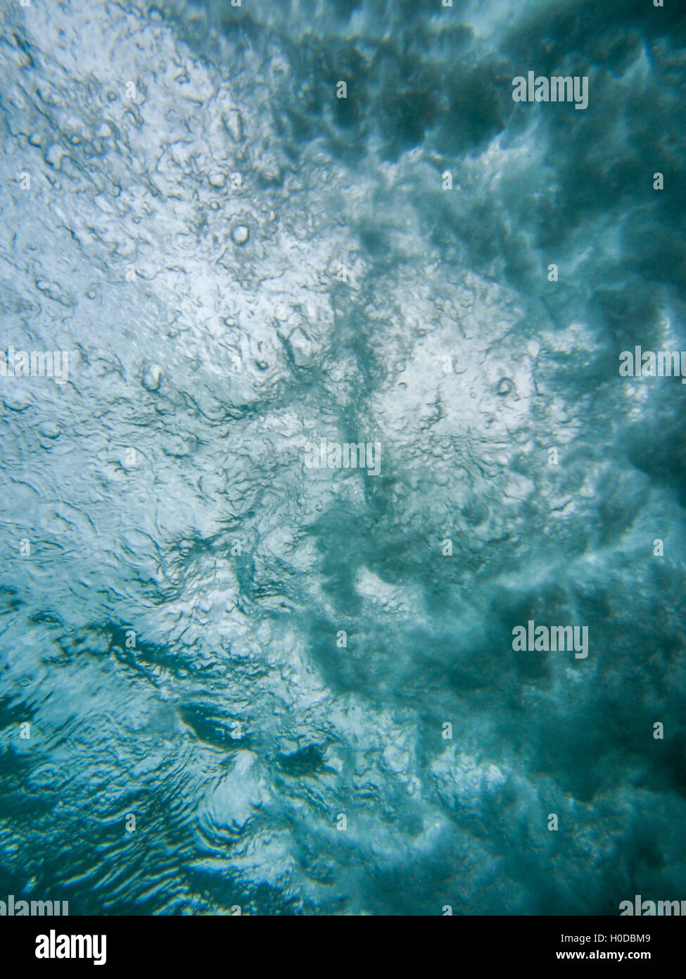 View of broken wave from underwater Stock Photo - Alamy