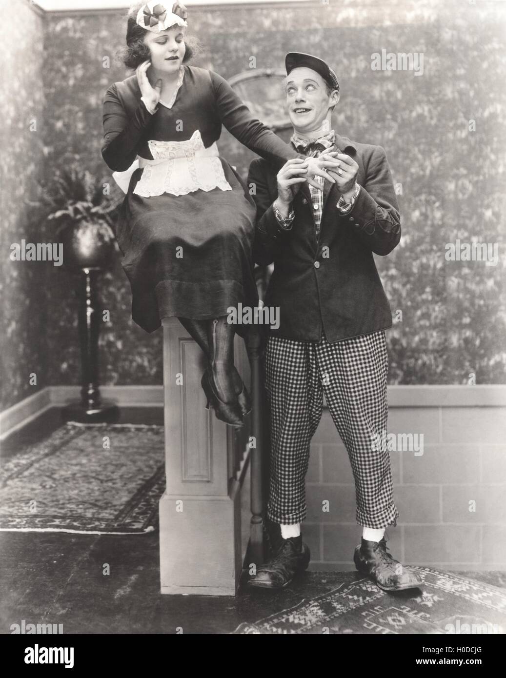 Black man in clown hi-res stock photography and images - Alamy