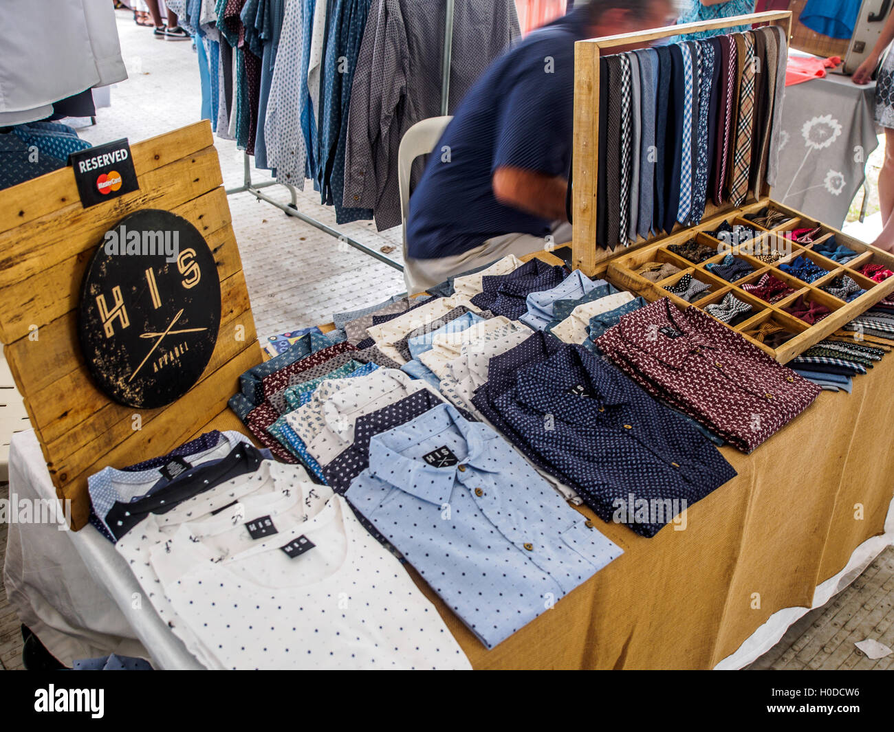 Mens shirts on display in shop hi-res stock photography and images - Alamy