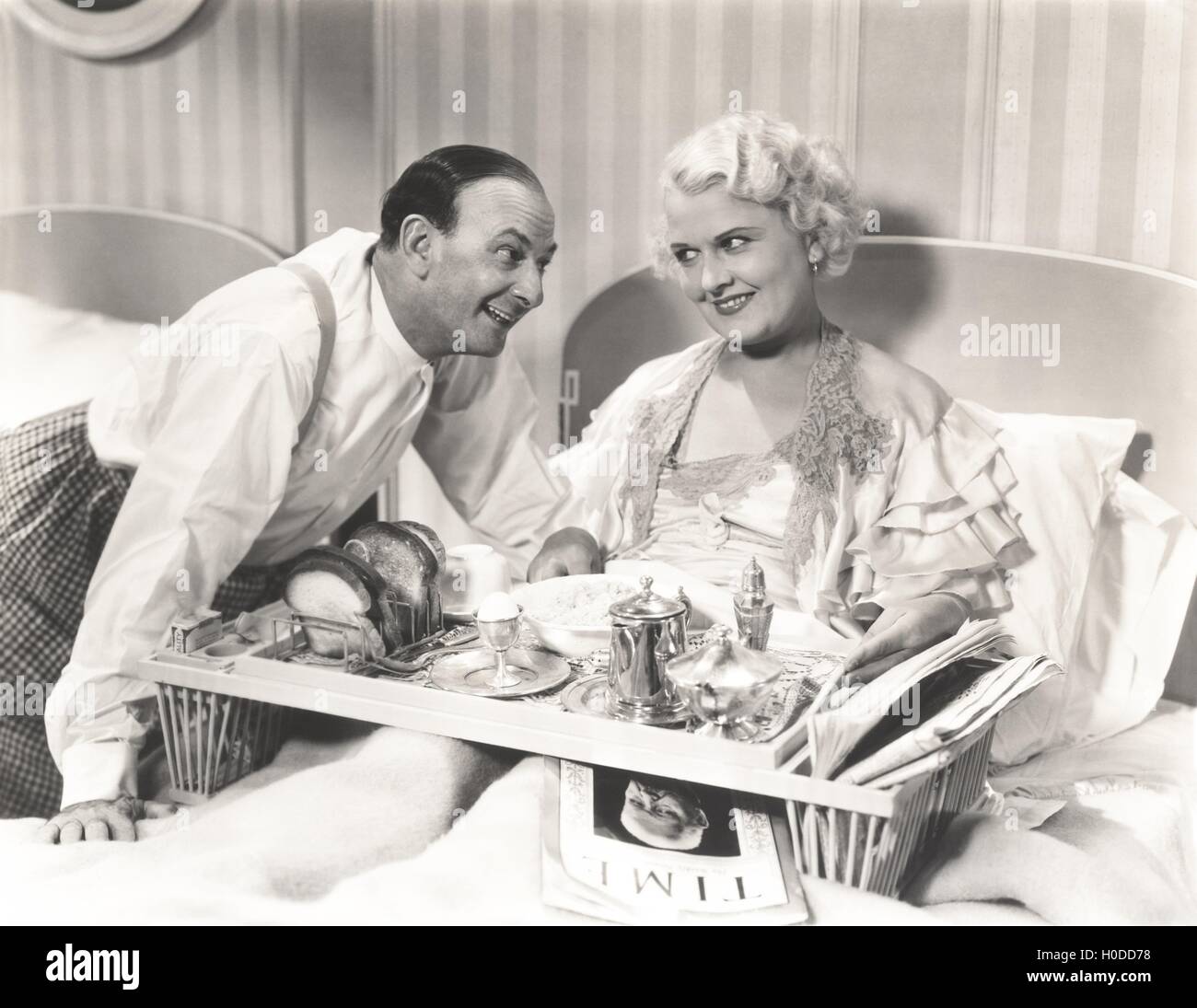 Vintage breakfast in bed hi-res stock photography and images - Alamy