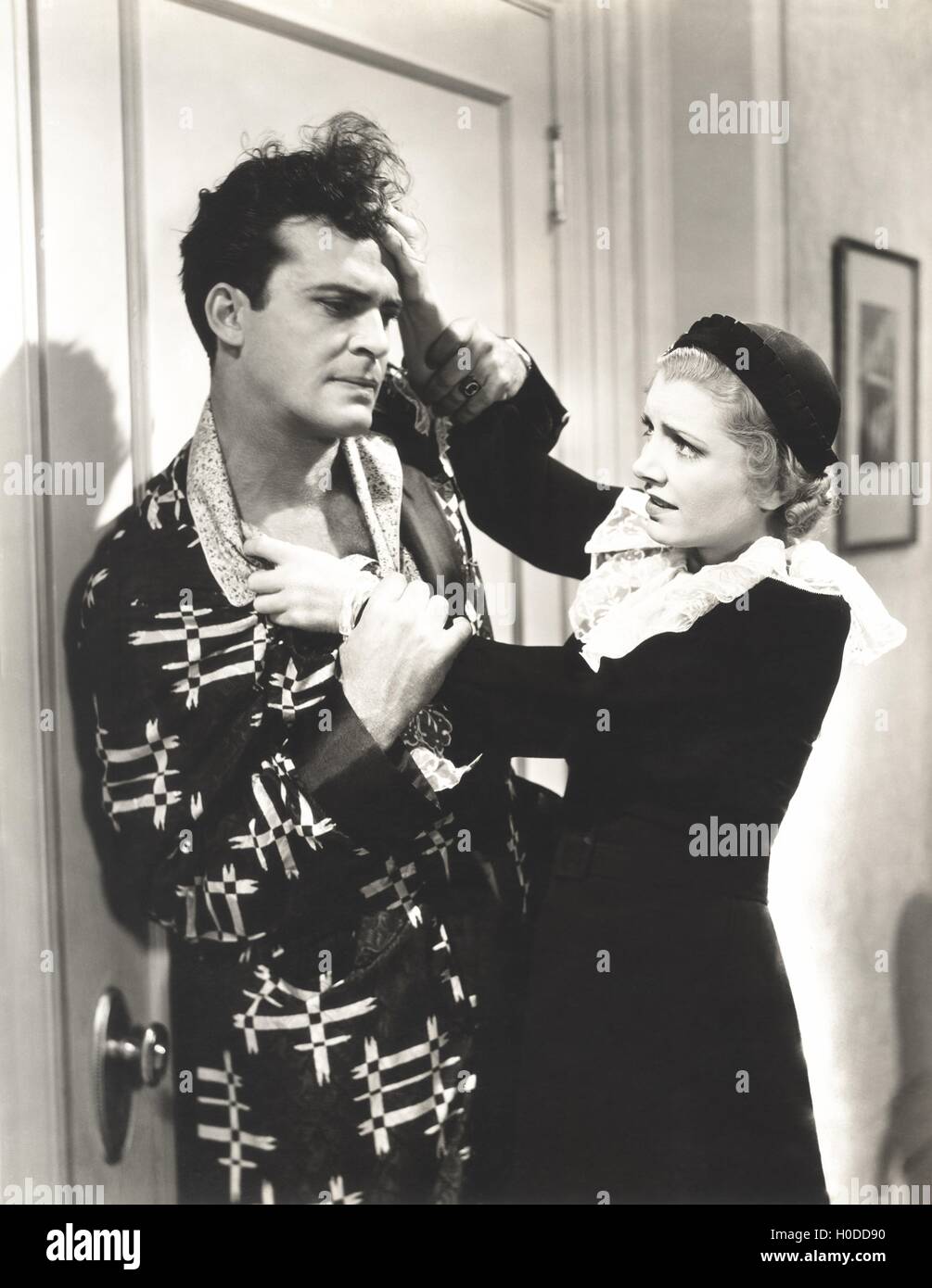 Pulling hair woman retro hi-res stock photography and images - Alamy