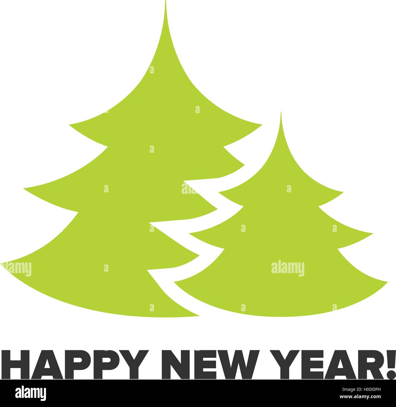 Creative New year tree Stock Vector Image & Art - Alamy