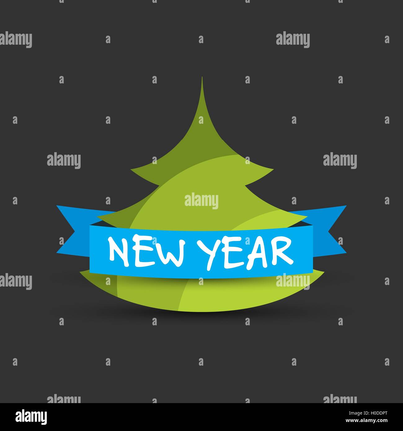 Creative New year tree Stock Vector Image & Art - Alamy