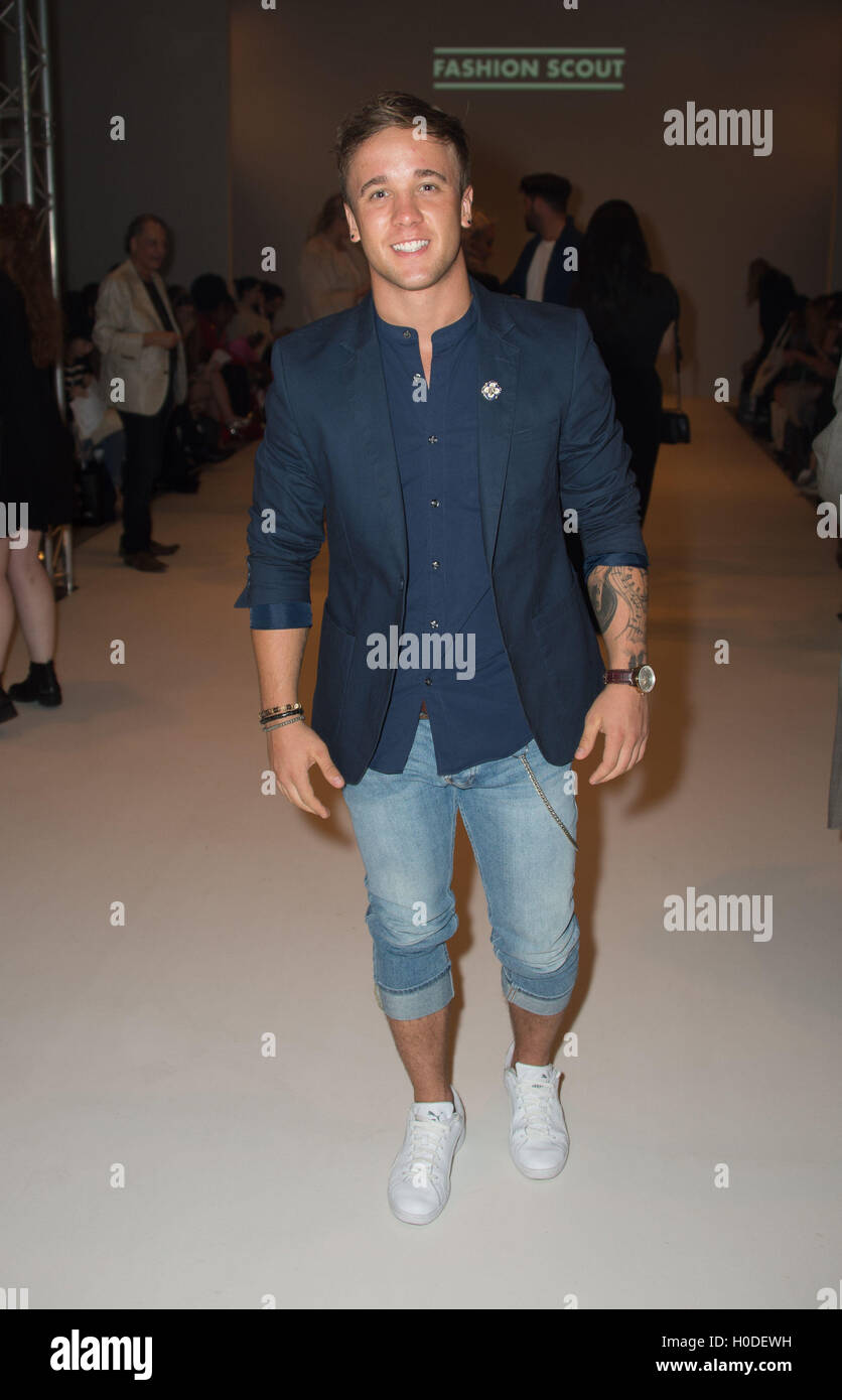Sam Callahan attends the Fun Affair Spring/ Summer 2017 London Fashion ...