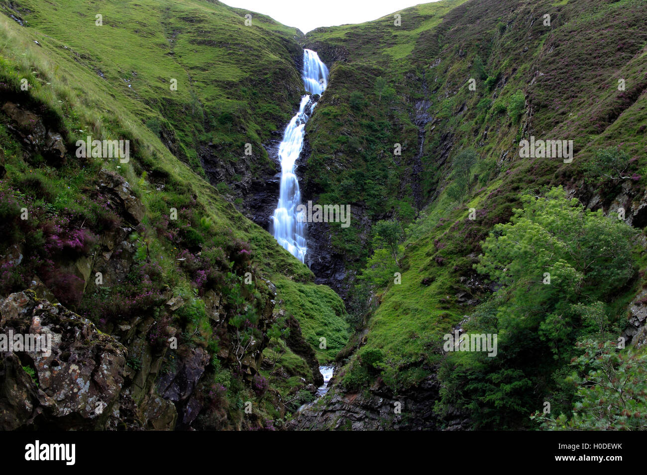 Grey Mare’s Tail waterfall, near Moffat, Scottish Borders, Scotland, UK ...