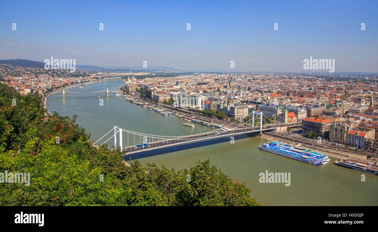 Budapest hungary night buda downtown hi-res stock photography and ...