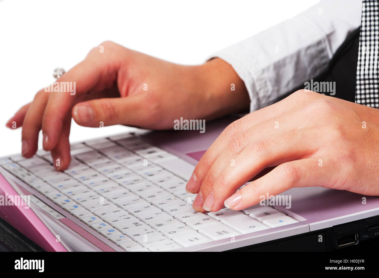 woman's hands on laptop Stock Photo - Alamy