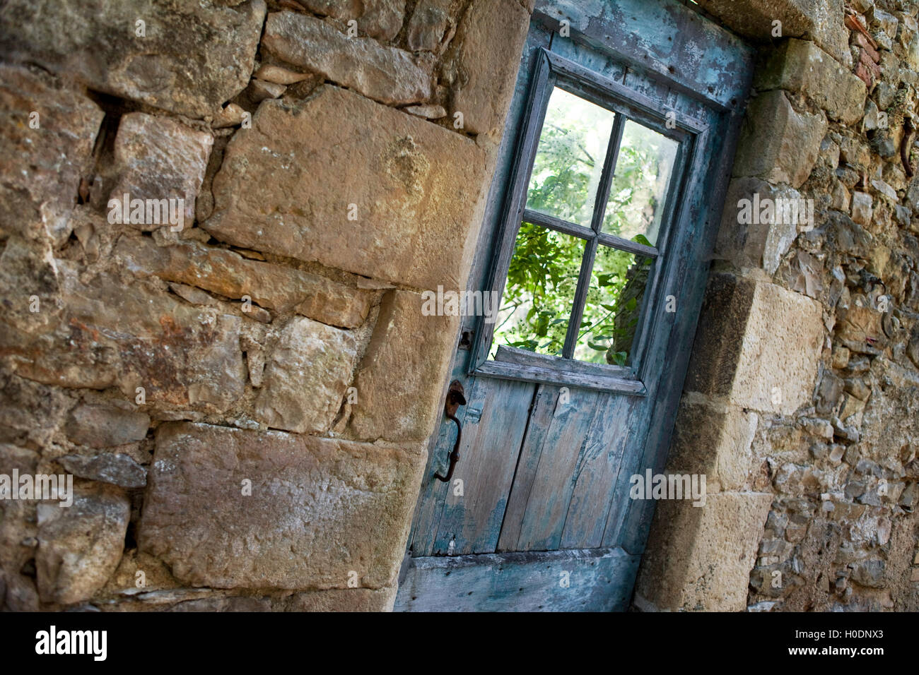 Old stoned house in a French village Stock Photo - Alamy