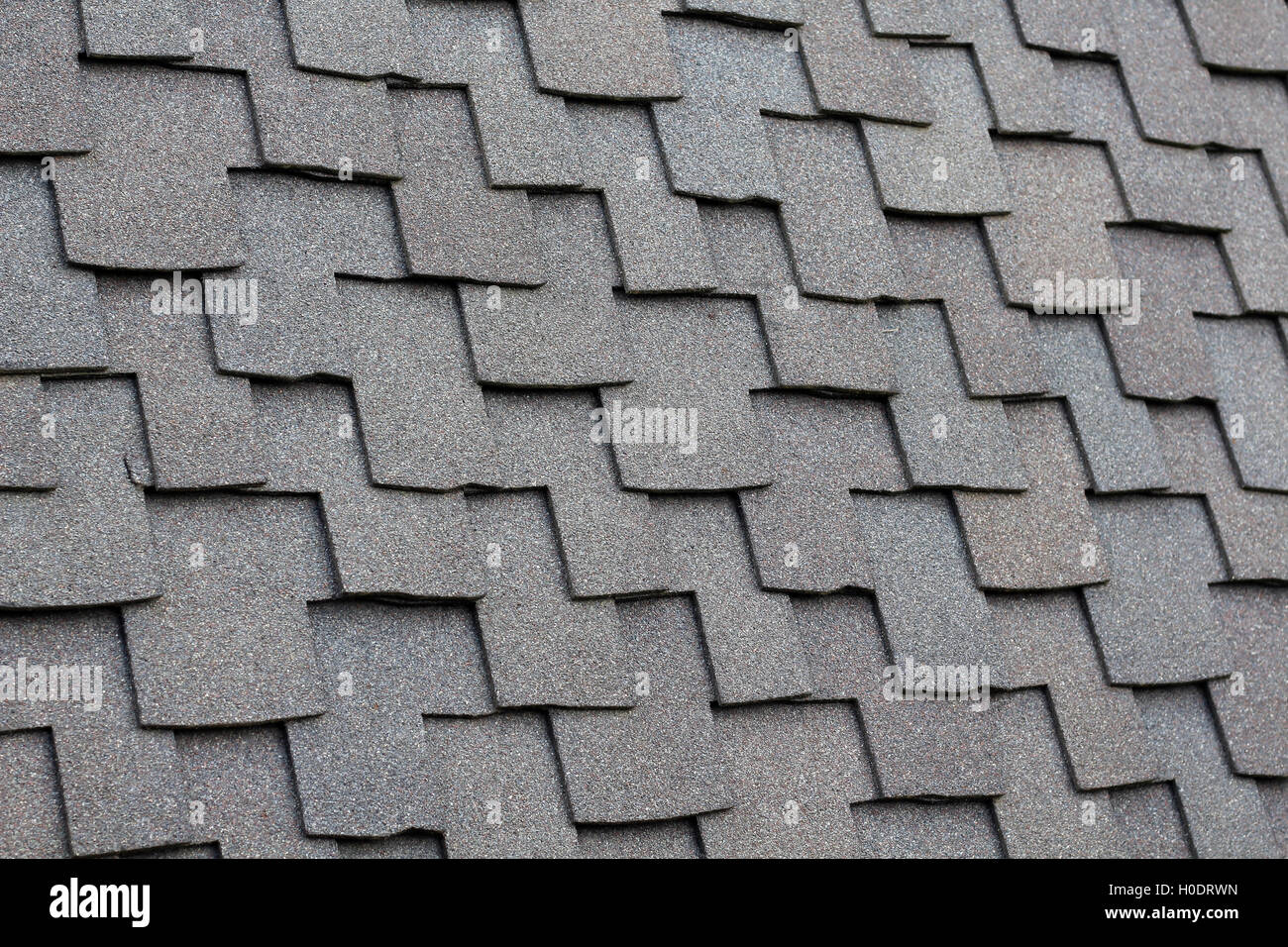 Steep pitch high quality shingles, gray, overlapping, attractive ...
