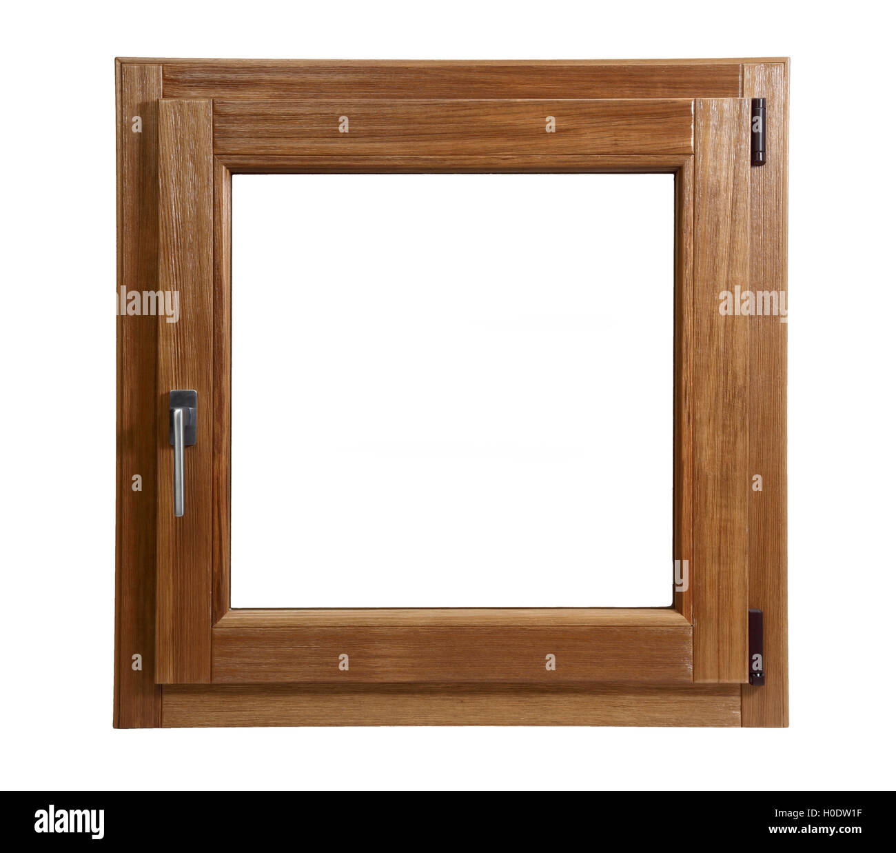 wooden window closed on a white background Stock Photo - Alamy