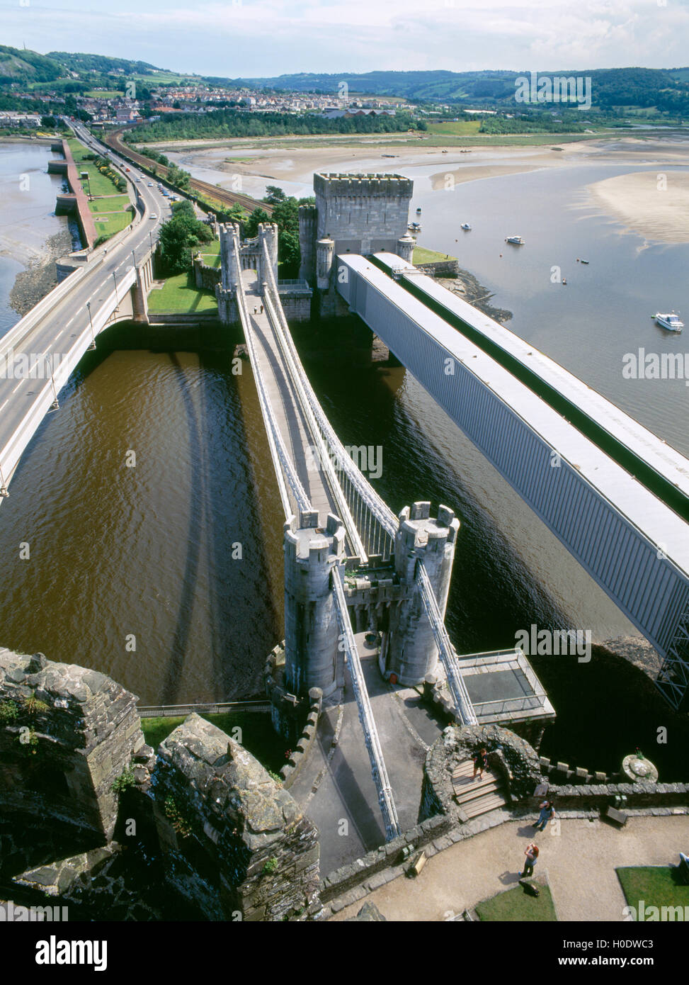 Conwy railway bridge hi-res stock photography and images - Alamy