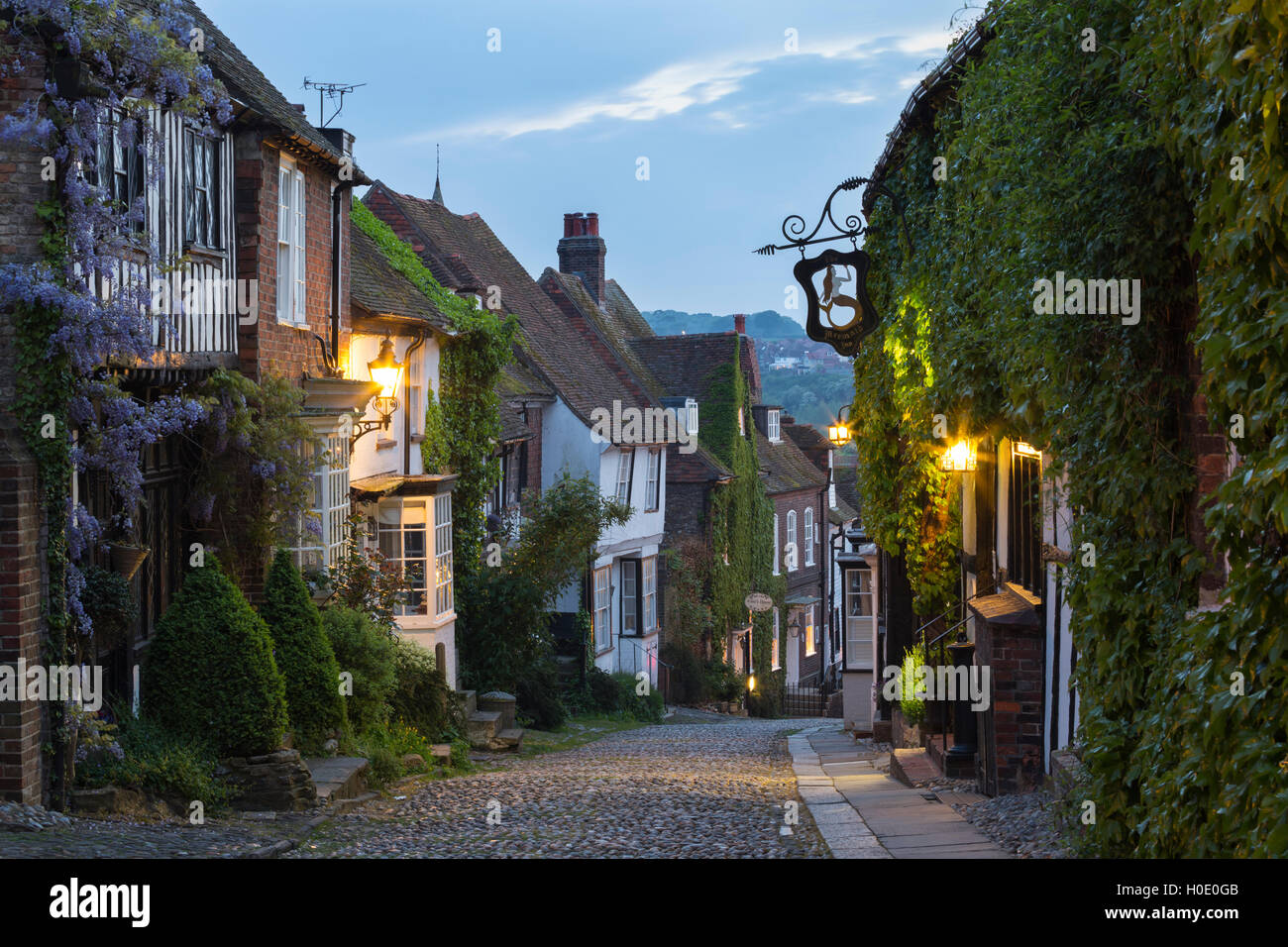 Mermaid Street, Rye, East Sussex, England, UK Stock Photo - Alamy