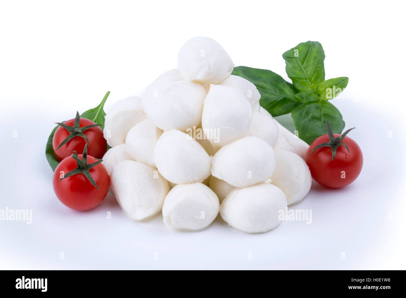 Buffalo mozzarella cheese made from milk Alibovalo on white background ...
