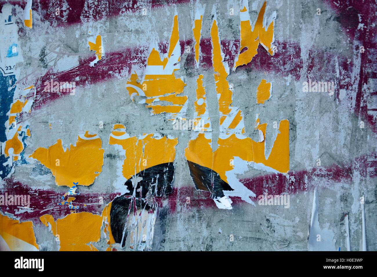 Old posters on the wall hi-res stock photography and images - Alamy
