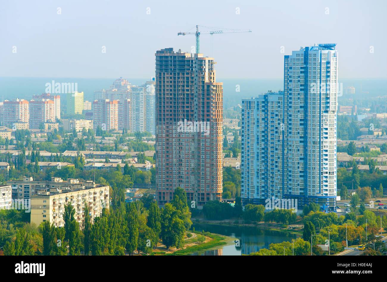 Kiev ukraine high rise apartment building hi-res stock photography and ...